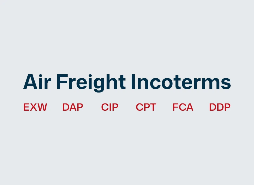Air Freight Incoterms Explained - What You Pay For